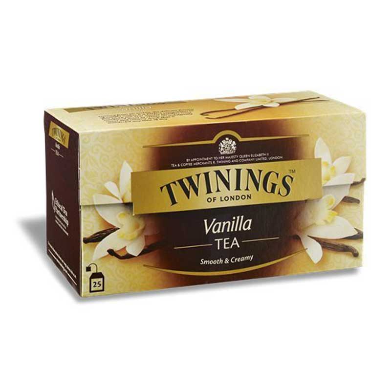 Twinings Vanilla Tea - 25 tea bags - black tea with vanilla – Van Hilst ...